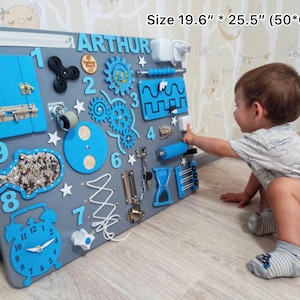 Large Olive Green Busy Board, Goddaughter Gifts, Eco Friendly Toy ...