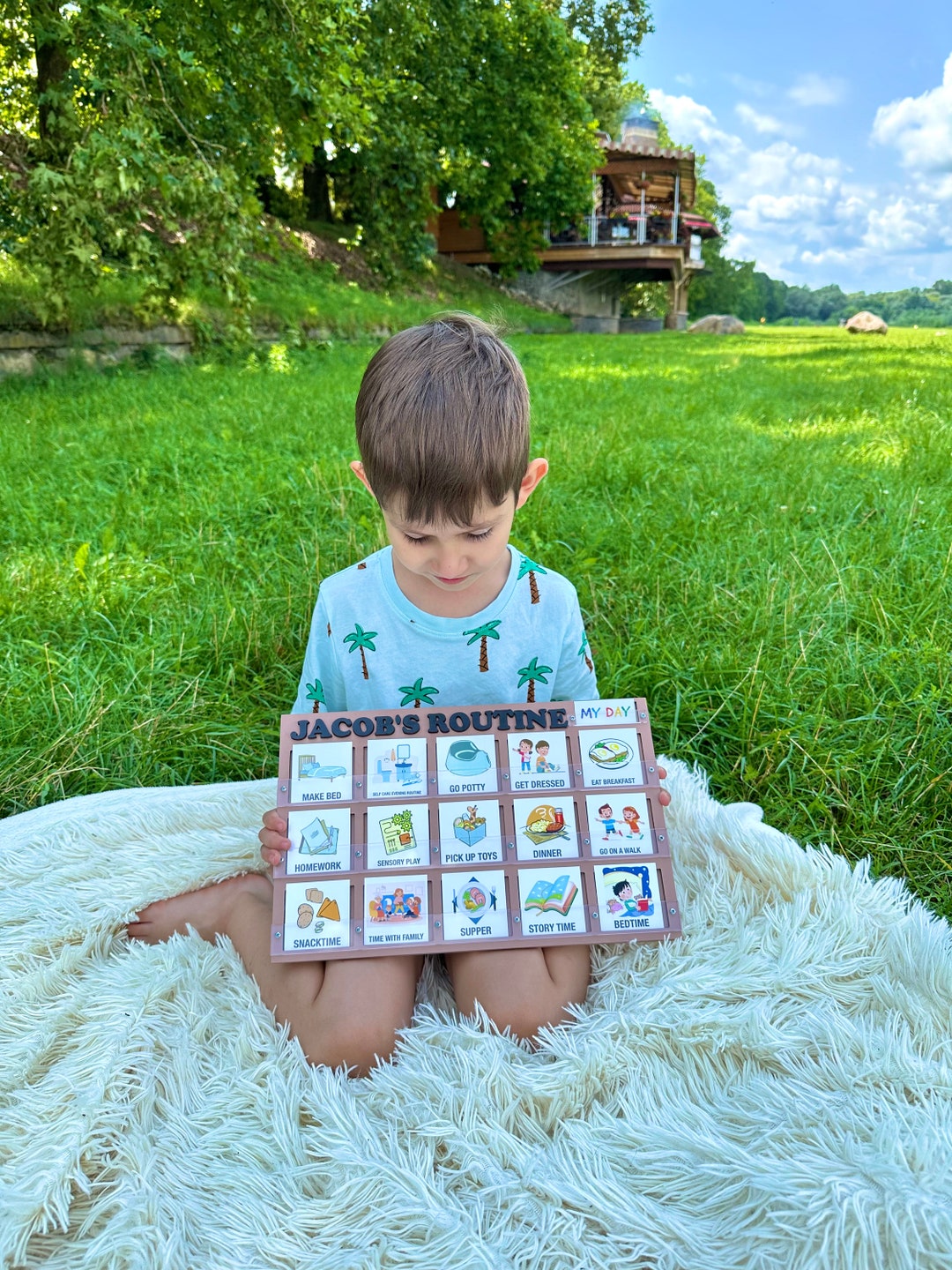 Calendar for Kids With Daily Tasks, Pictures and Daily Routine ...