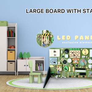 Large Olive Green Busy Board, Goddaughter Gifts, Eco Friendly Toy ...