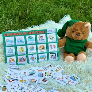 Montessori Chore Chart for Kids, Wooden Kids Routine Chart, Homeschool ...