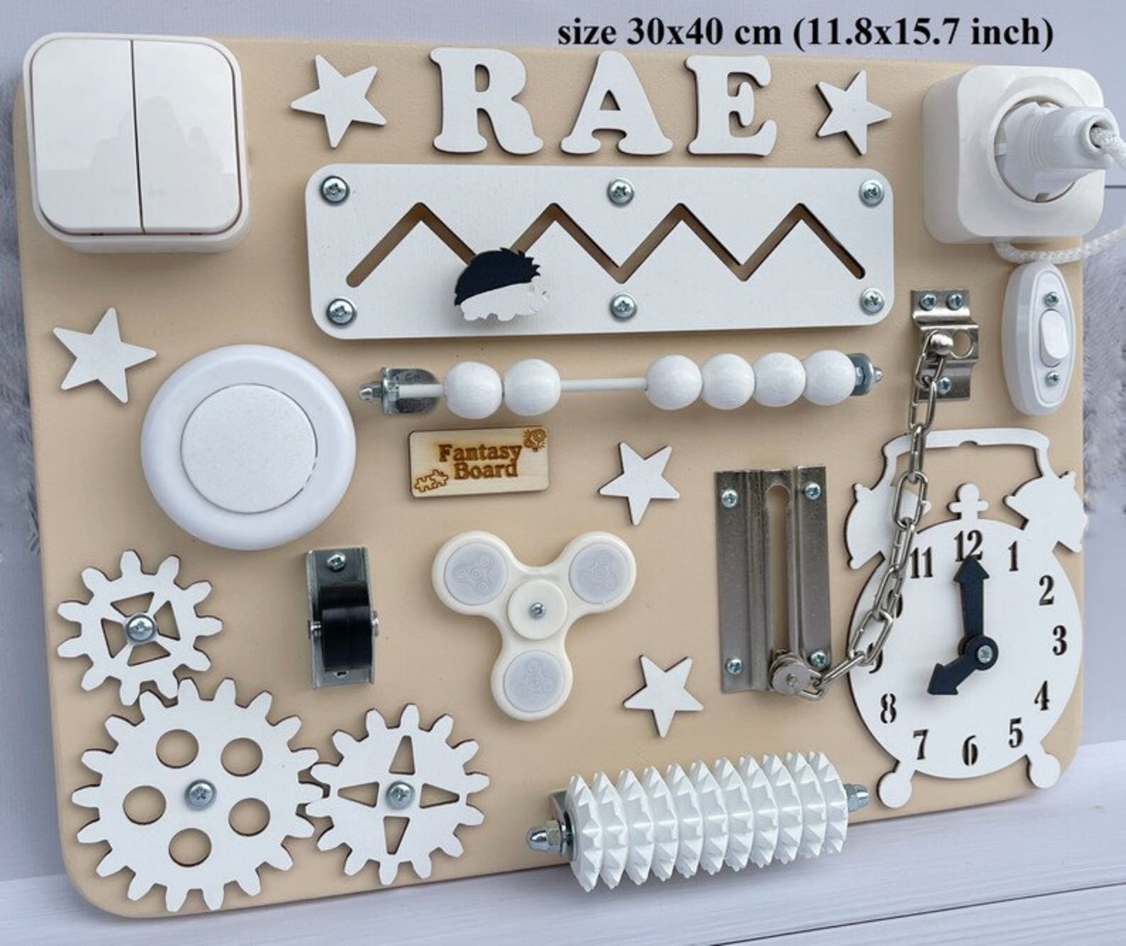 Busy Board 1 Year Old Personalized Busy Board Sensory Board - Etsy