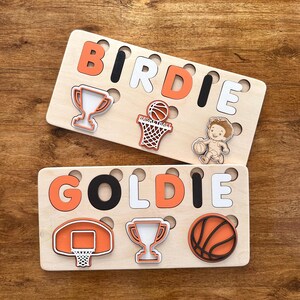 Personalized Baby Basketball Name Puzzle, Busy Puzzle for Toddler ...