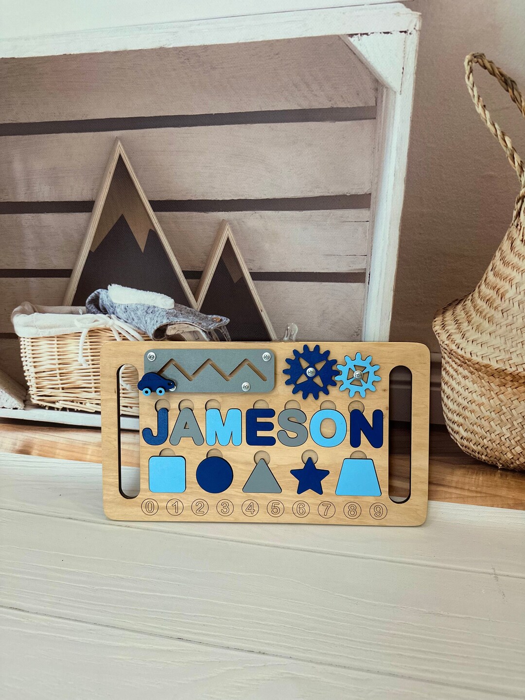 Baby Boy Gifts, Baby Name Puzzle With Hands, Personalized Birthday Gift ...