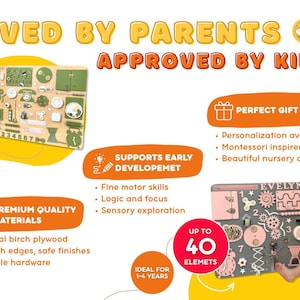 Large Olive Green Busy Board, Goddaughter Gifts, Eco Friendly Toy ...