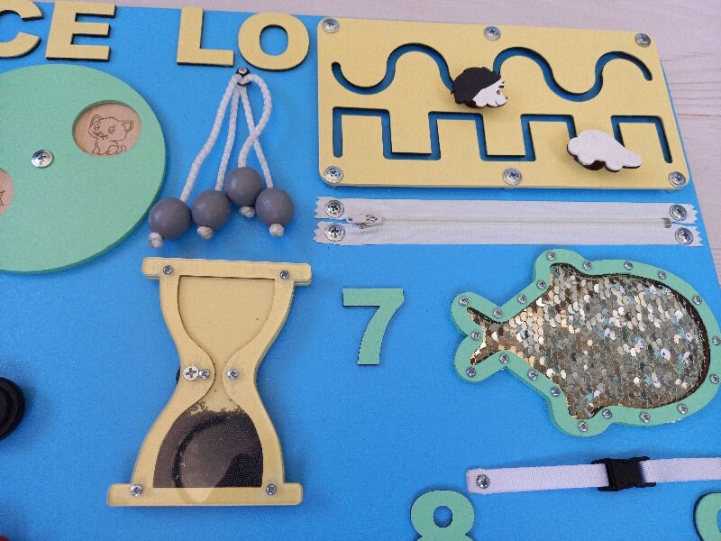 Activity Board Montessori Sensory Board busy board | Etsy