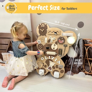 Big Baby Teddy Bear Busy Board, Giant Teddy Bear Toy, Toddler Busy ...