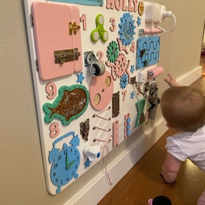 Personalized Busy Board 196 255 Inch for Toddler quick - Etsy