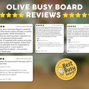 Large Olive Green Busy Board, Goddaughter Gifts, Eco Friendly Toy ...