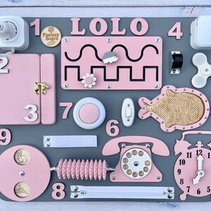 Custom Best Busy Board for Toddler, Montessori Toy, 3 Year Old Gift ...