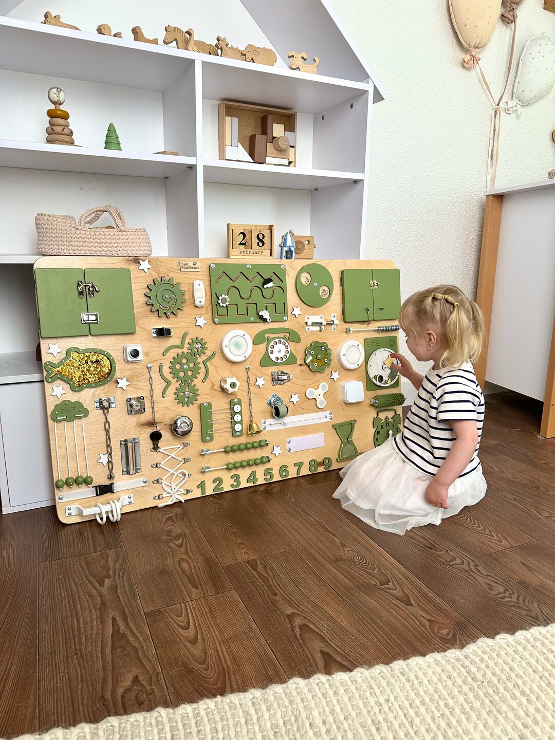 Best Busy Board, Sensory Wall for Toddler, Personalized Toy, Montessori ...