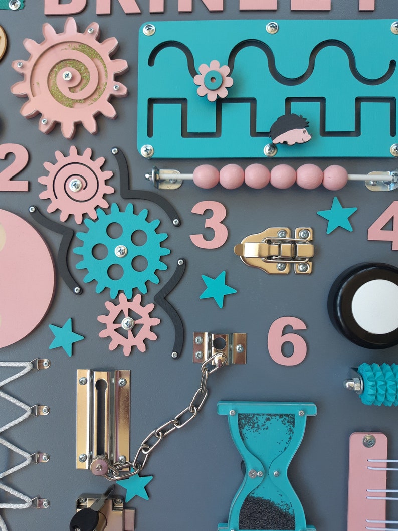 Busy board toddler busy board activity board 1 2 year | Etsy