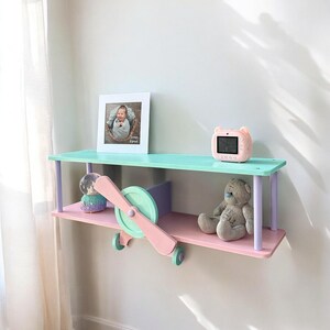 Navy Blue Nursery Wall Shelf, Floating Nursery Book Shelf, Christmas ...