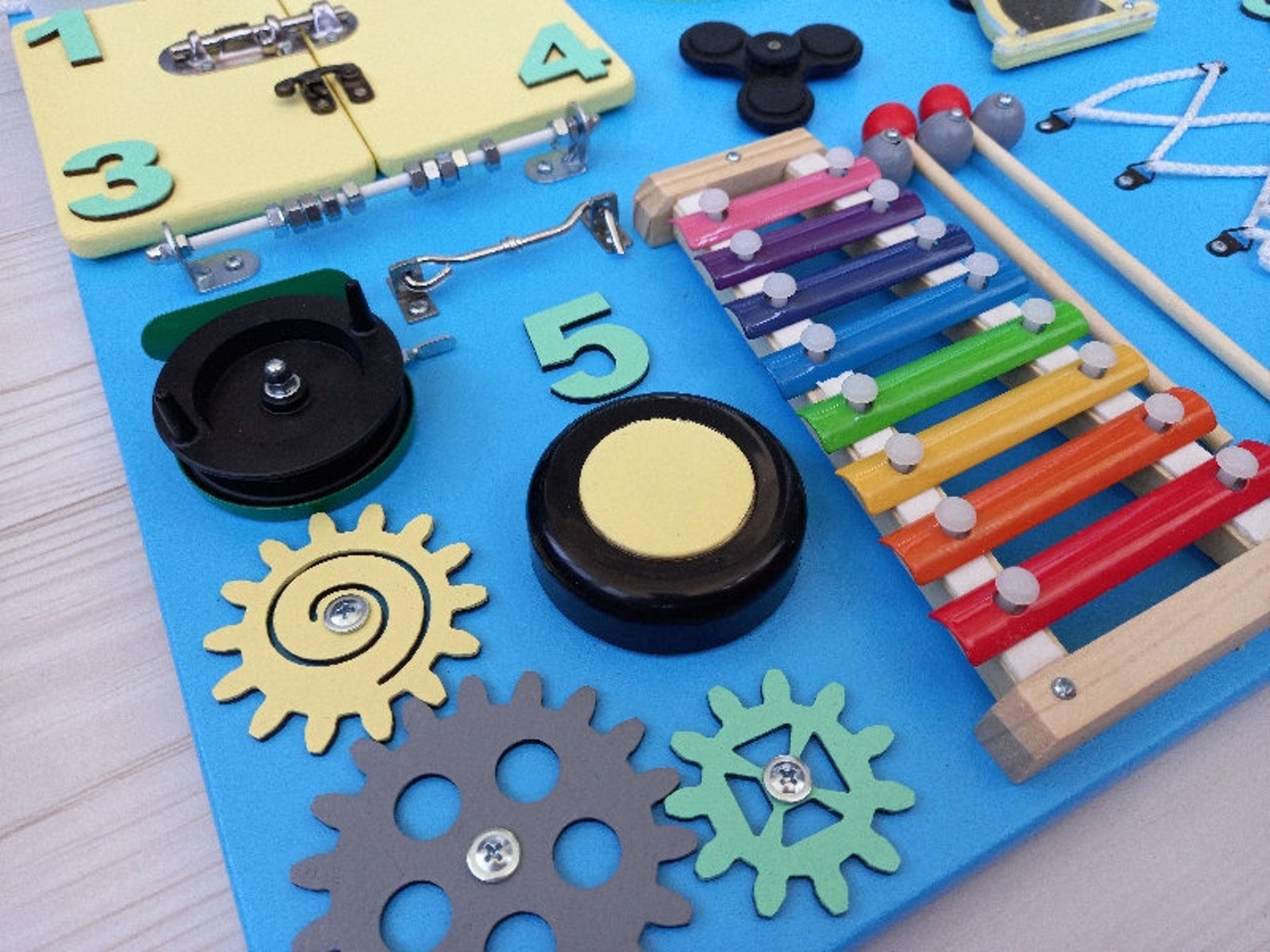 Activity Board Montessori Sensory Board busy board | Etsy