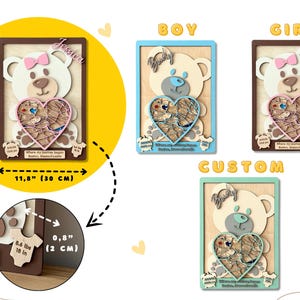 New Baby Girl Gift, Birth Location Map Gift, Birth Announcement Frame ...