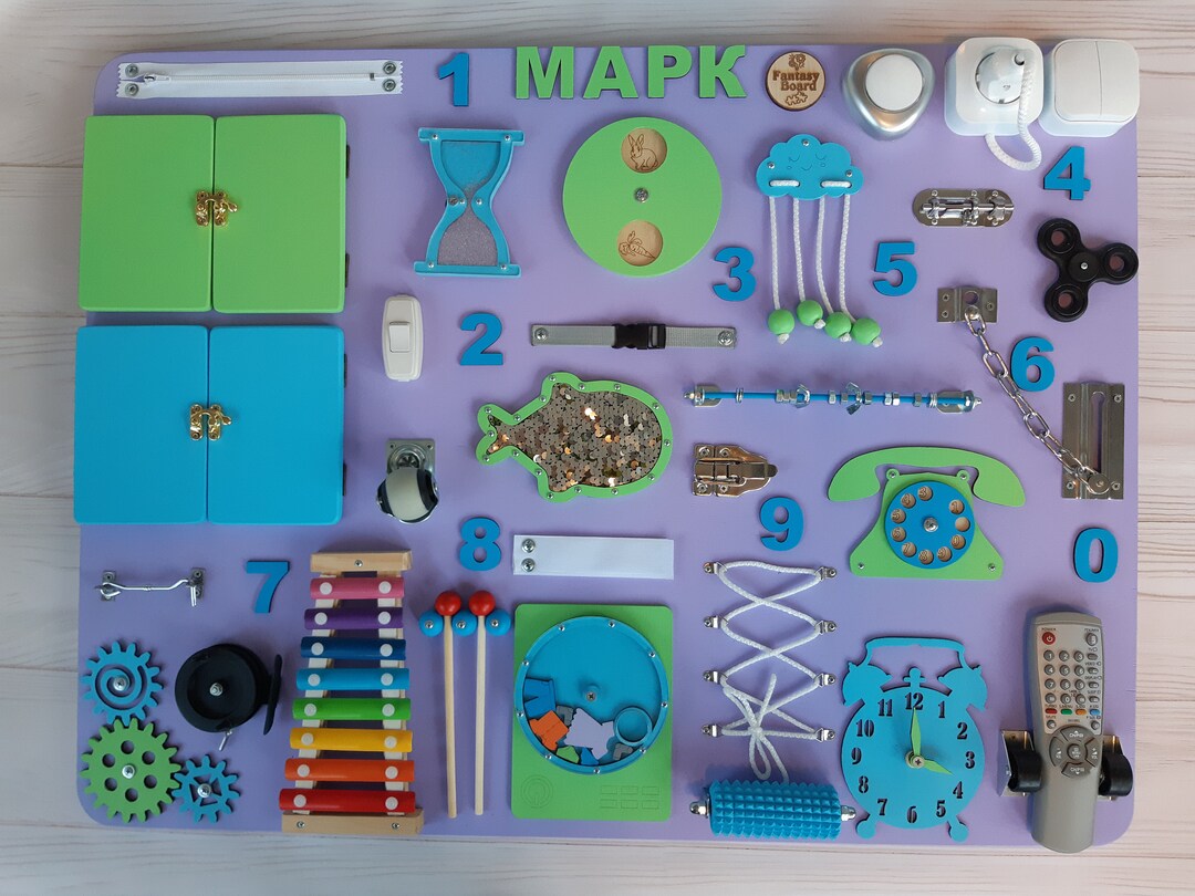 Fidget Toys for Toddler, Busy Board, Activities for Kids, Montessori ...