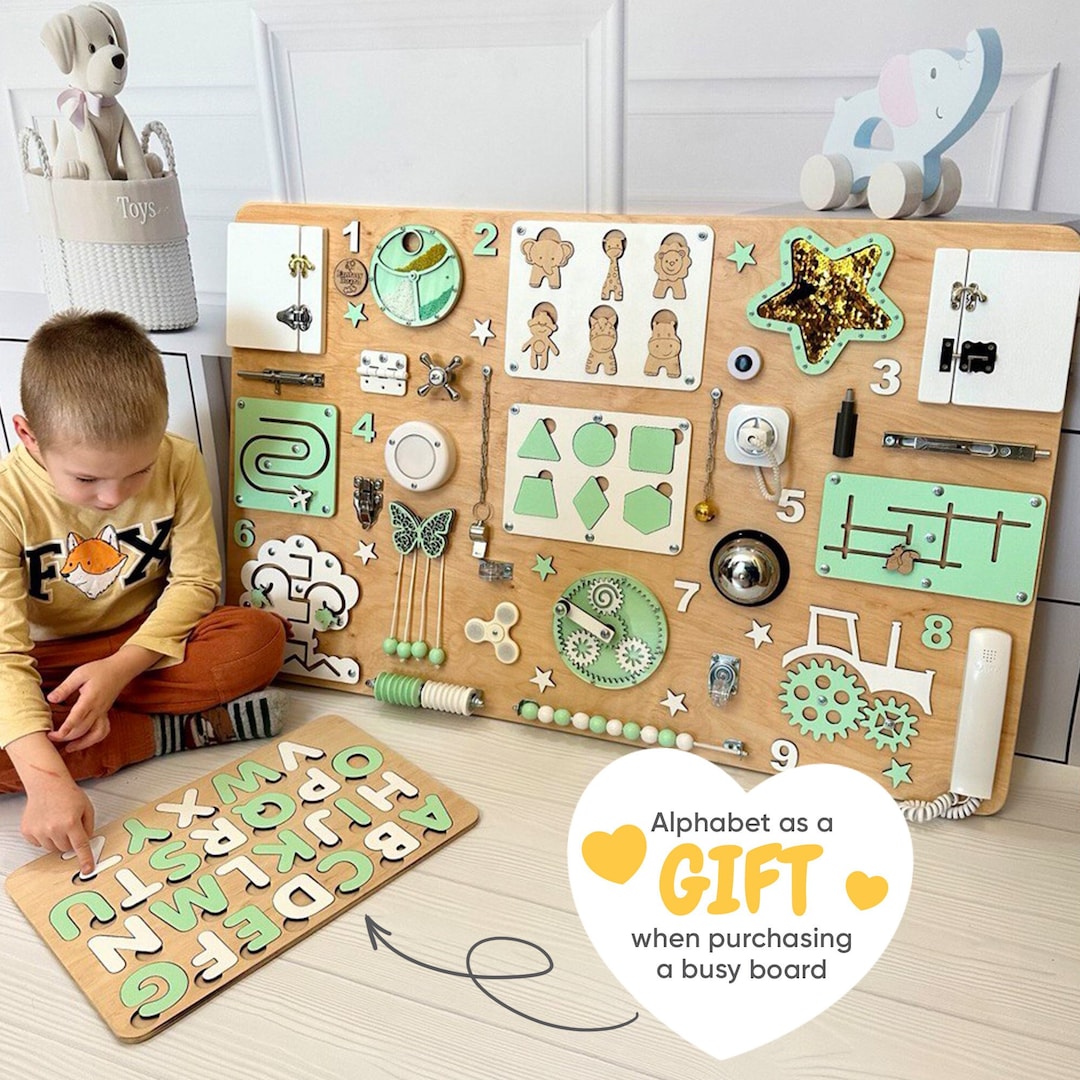 Child Large Busy Board Gift, 1 Year Old Gift, Educational Baby Toys ...
