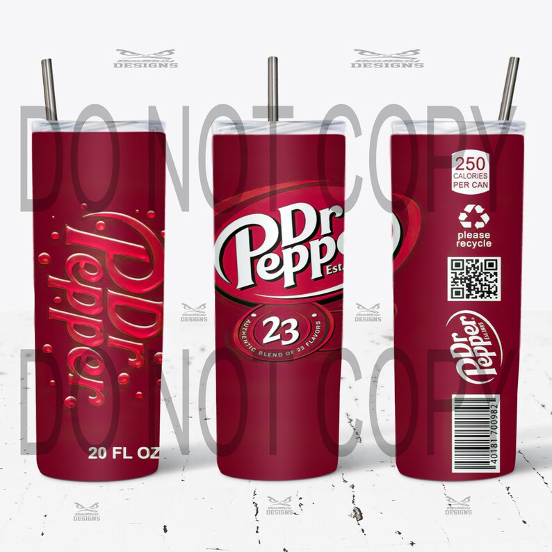 Soda Pop 20oz Straight Tumbler Design Template for Sublimation | Etsy