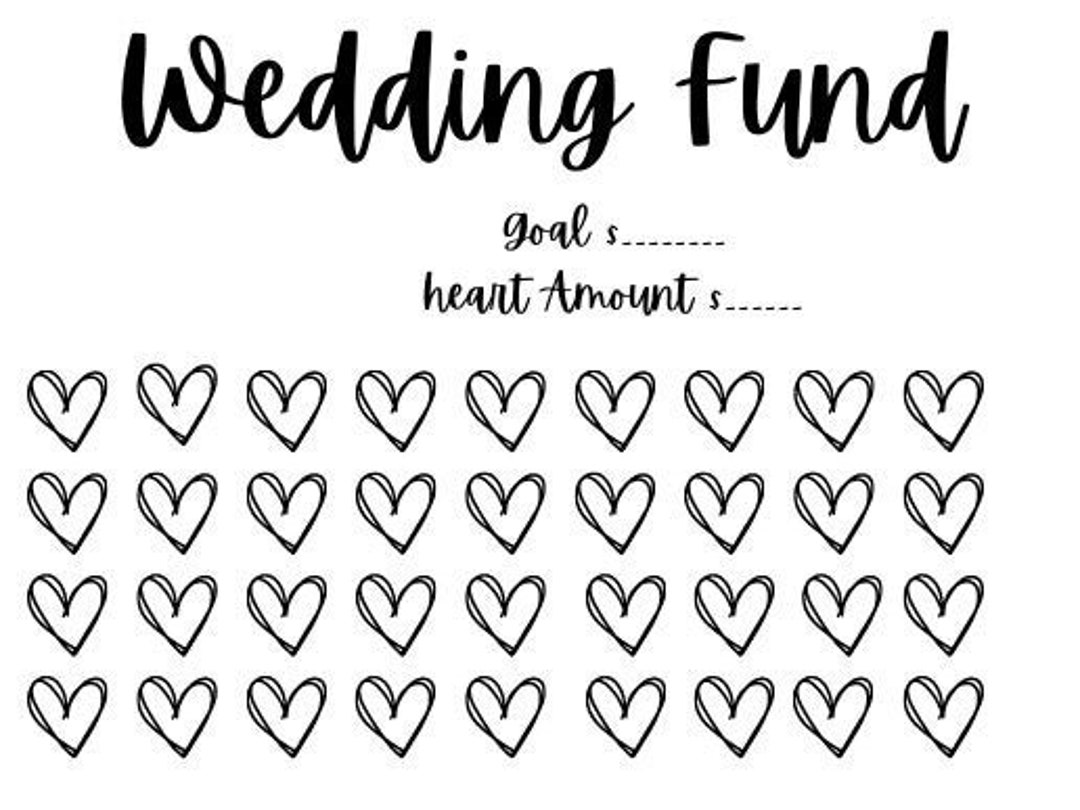 Printable Wedding Fund Budget Tracker - Etsy