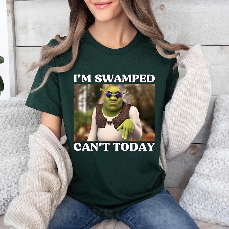Can't Today I'm Swamped Png, Funny Trending Tee, Cant Today Im Swamped ...
