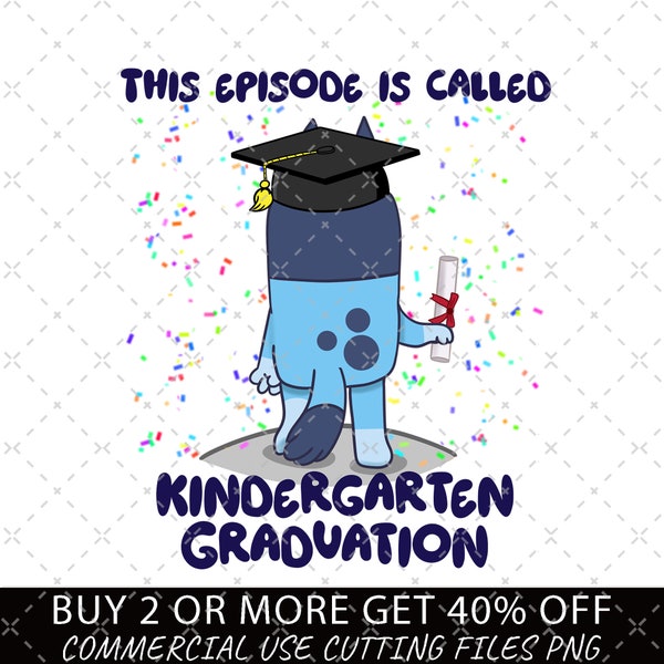 Bluey Graduation Decal - Etsy