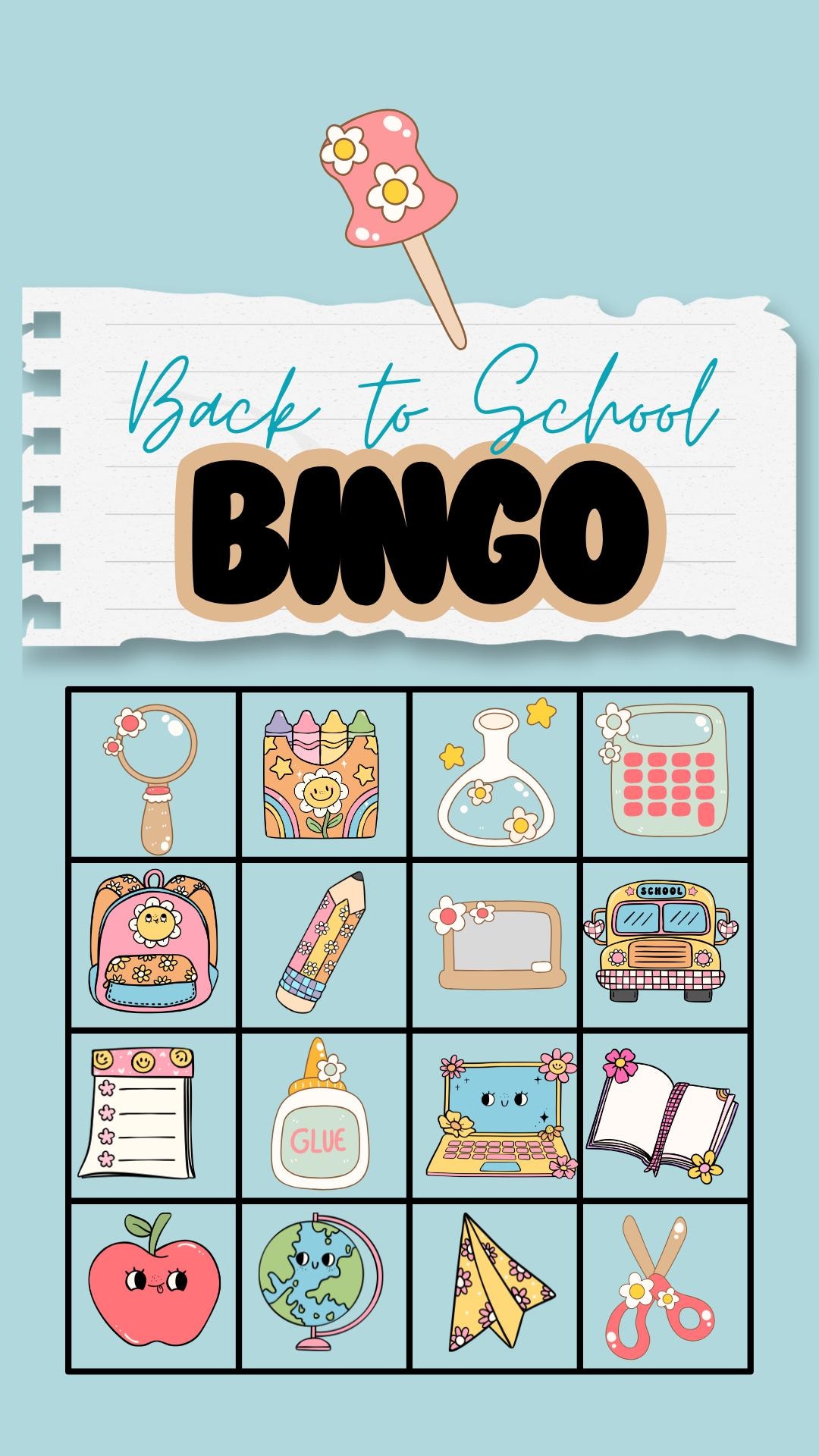 Back to School BINGO! - Etsy