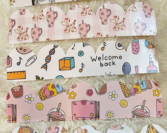 Jewel Classroom Bulletin Board Display Borders - Etsy