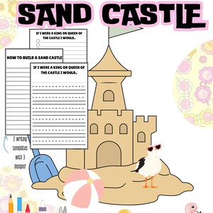 Summer Sand Castle Writing Craft - Etsy