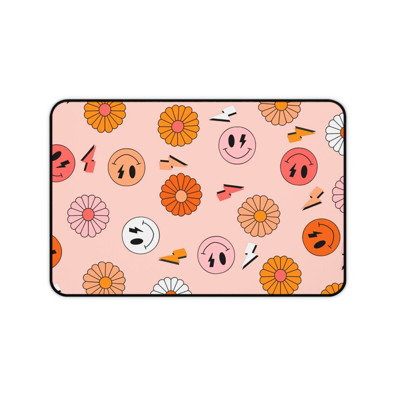 Smiley Face Desk Mat - Etsy