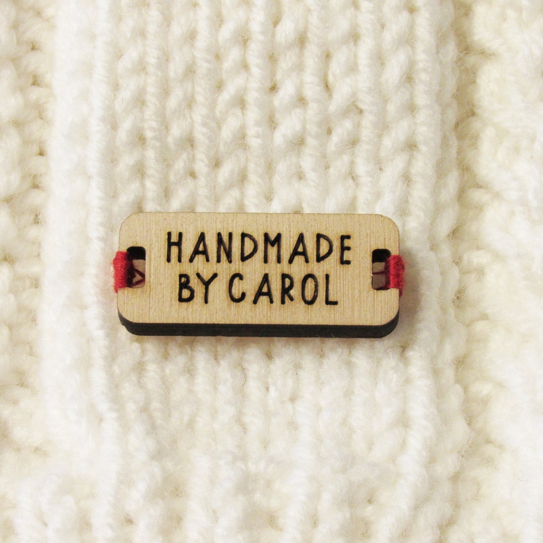 Custom Wooden Labels, Rustic Garment Labels, Personalized Clothing ...