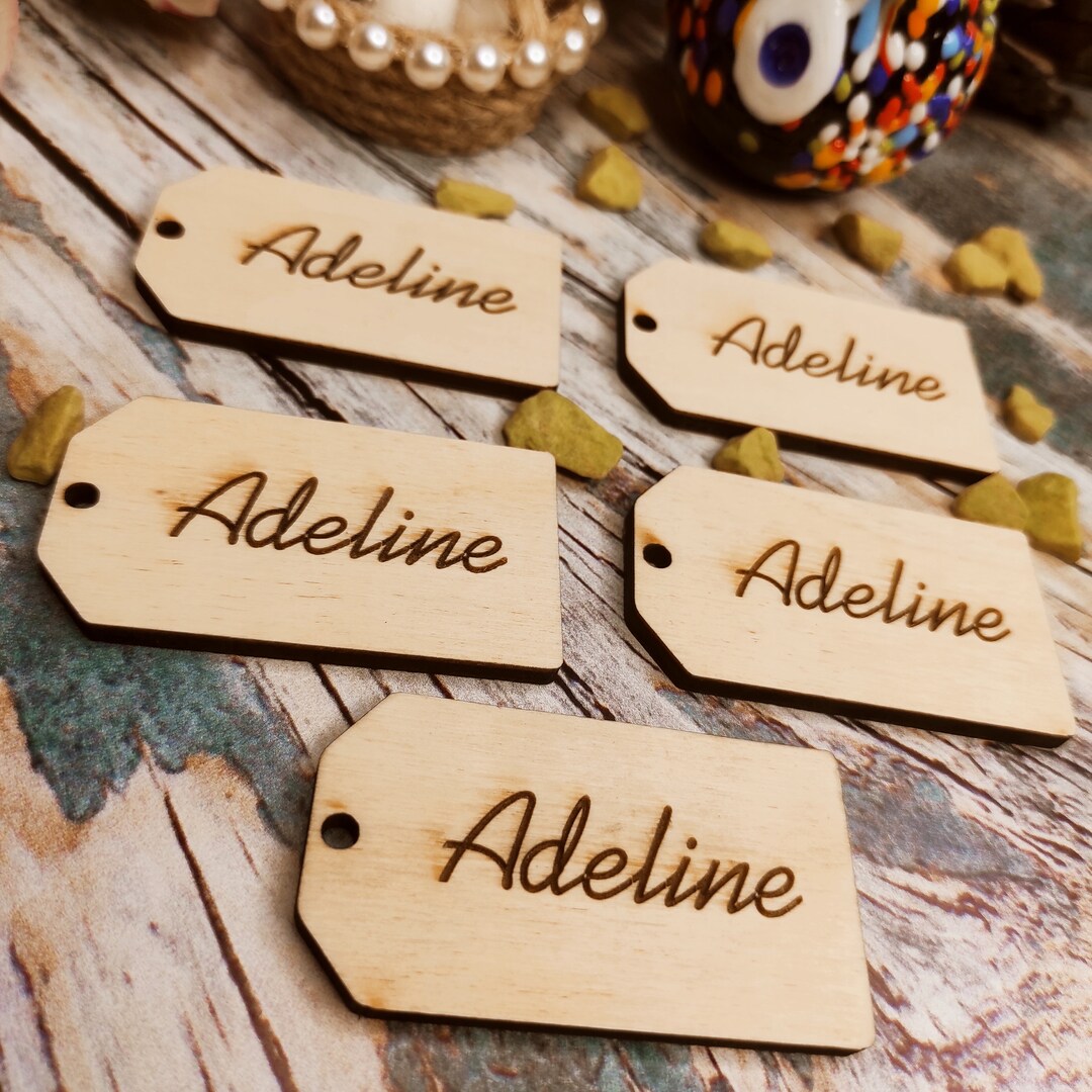 Personalized Engraved Wood Tags, Gift Tags, Wood Tag Decorations ...