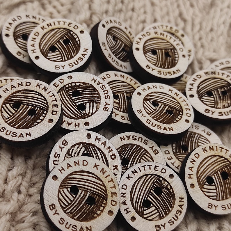 Wooden Buttons, Product Tags, Personalized Wooden Buttons, Handmade ...