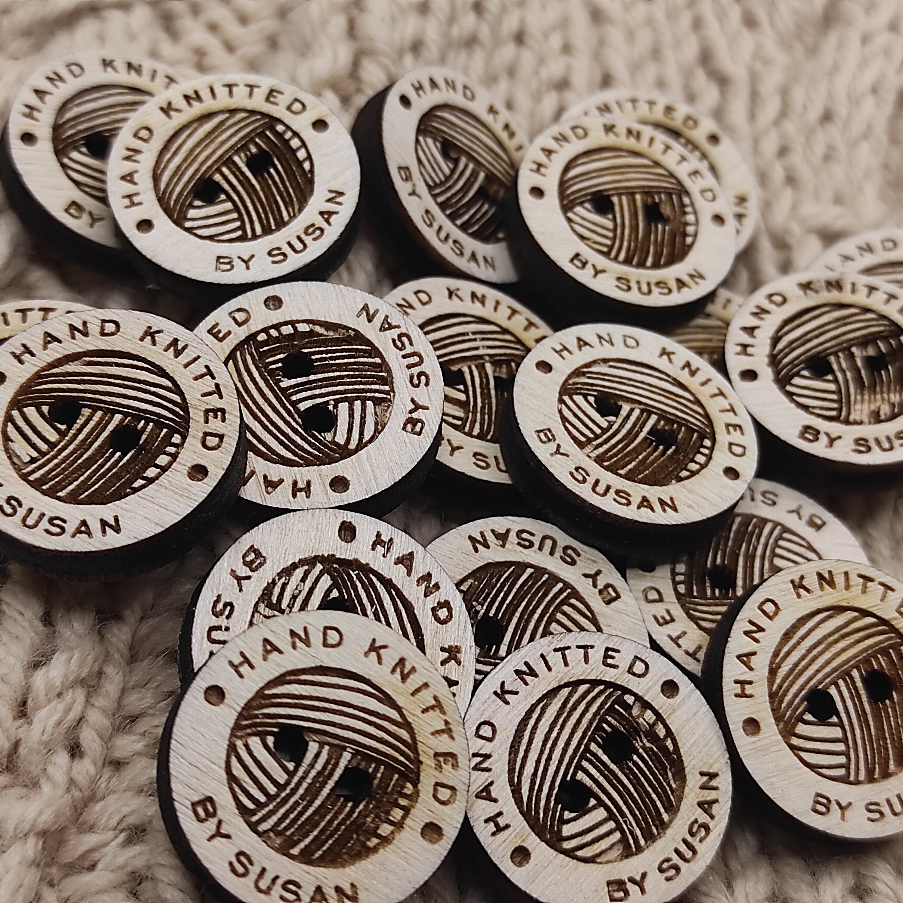 Product Tags Wooden Buttons Personalized Wooden Buttons - Etsy