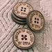 Handmade Clothing Label, Wooden Label, Personalized Tag, Wooden Buttons ...
