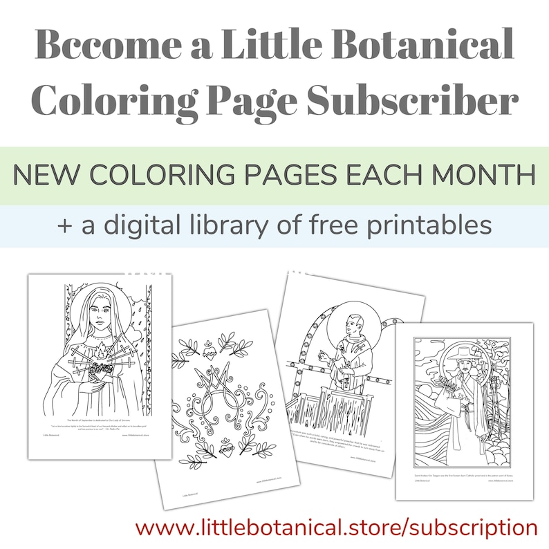 May Crowning Coloring Page: Catholic Children Adorning Mary (digital ...