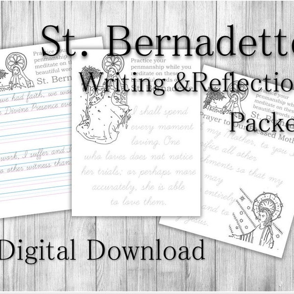 Catholic Cursive Worksheets - Etsy