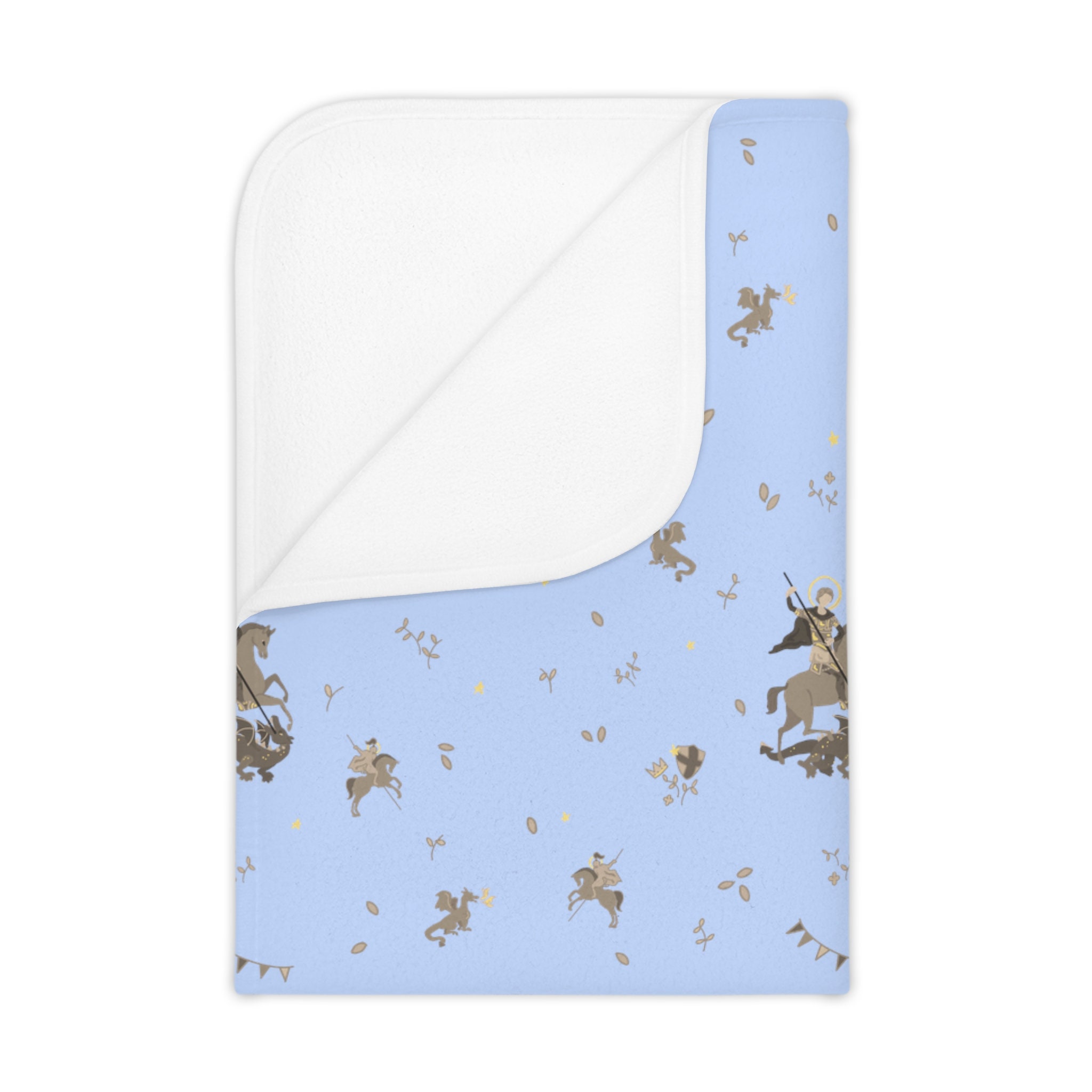 cheap offers Saint George Pattern Baby/Toddler Blanket feat. the cross ...