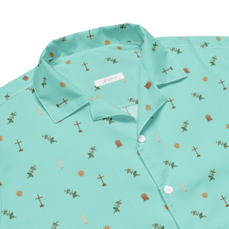 Jesus Button Shirt - Etsy