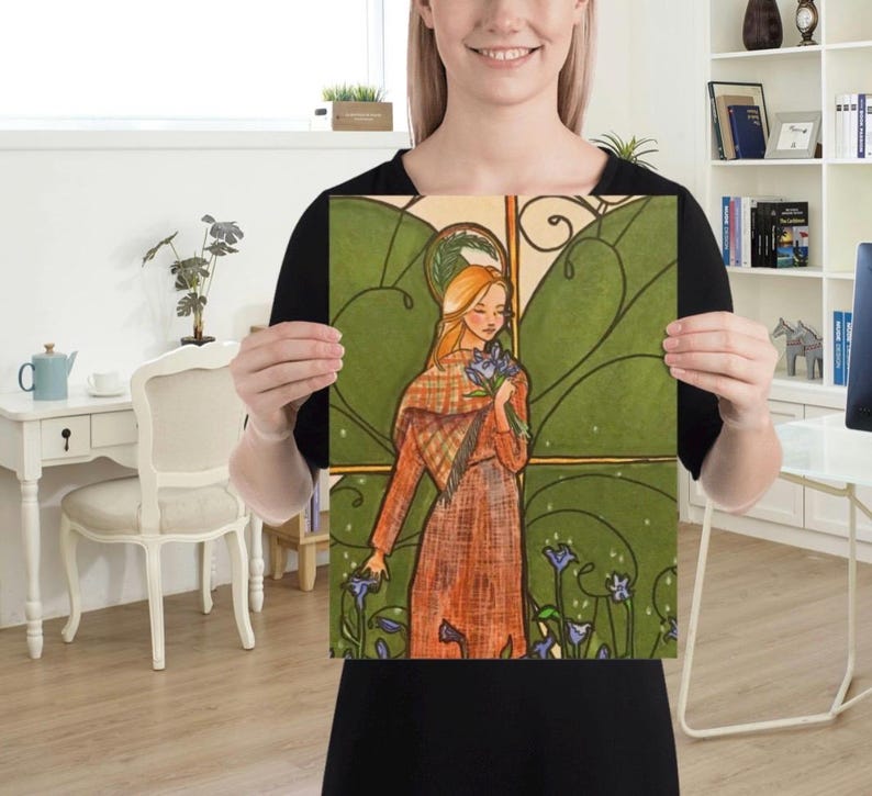 St. Dymphna Printable Coloring Page Patron Saint of Mental Illness ...