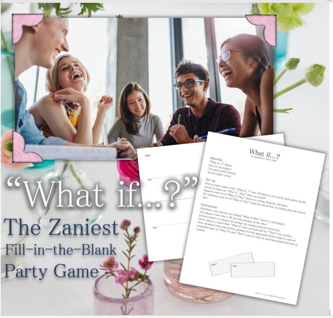 Printable Party Game- Versatile- From Bachelorette Parties to Children ...