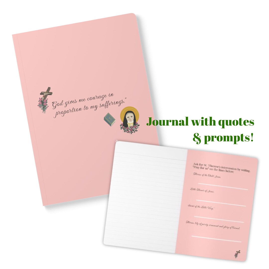 St. Therese Prayer Journal: Catholic Prompts, Quotes, & Blank Pages ...