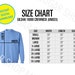 Gildan 5400 Color and Size Chart Gildan G540 Adult Long Sleeve T-shirt ...