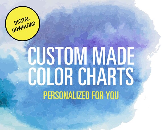 Custom Color Chart Customized Color Chart Gildan Color - Etsy
