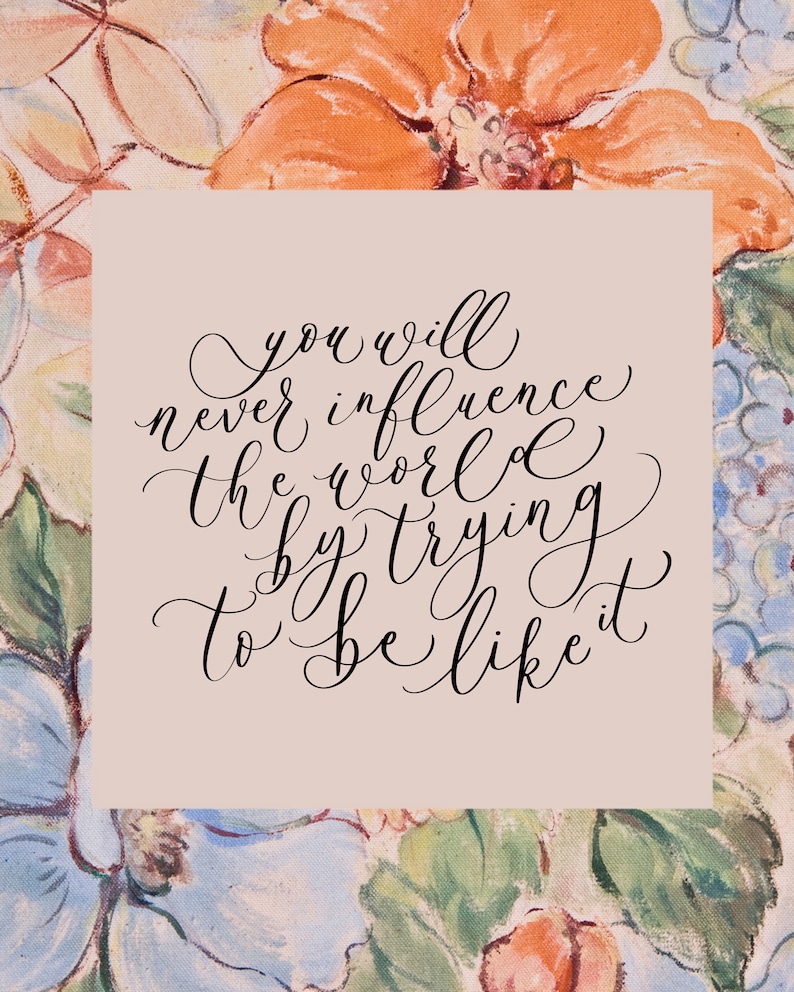 Floral Calligraphy Art Print, Digital Prints Wall Art, Calligraphy Art ...