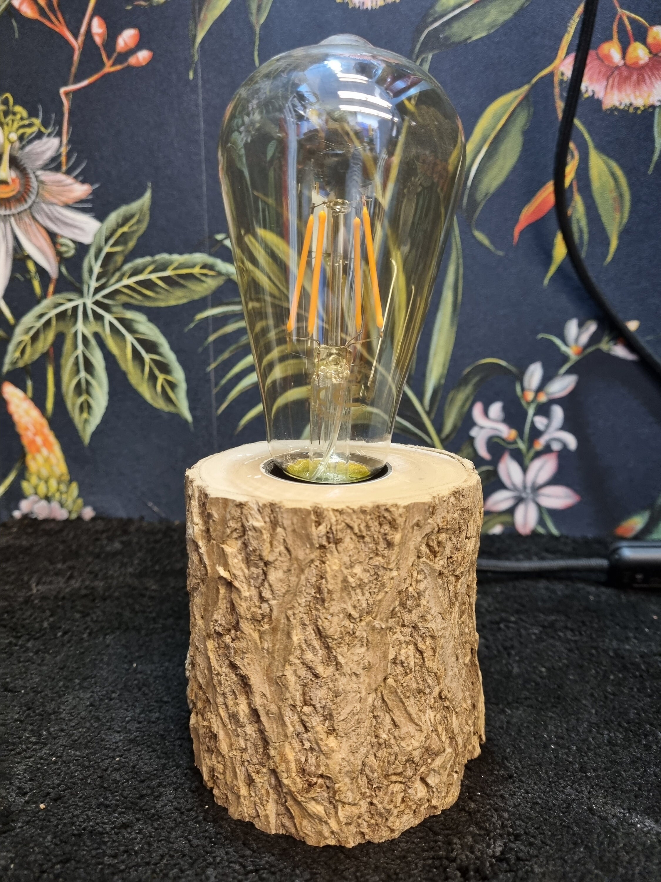 Tree Trunk Table Lamp - Etsy