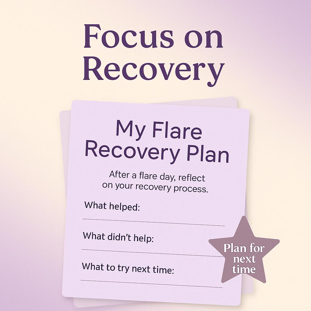 Flare Day Support Packet | 5 Printable Spoonie Worksheets | Chronic ...