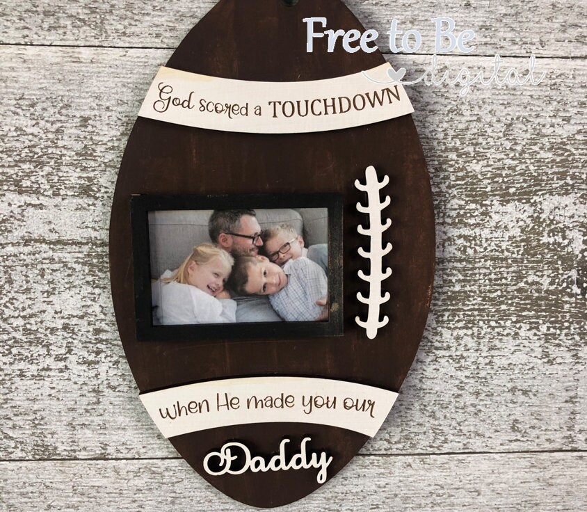 Football Fathers Day Cut File SVG for Glowforge Laser Cutters | Etsy