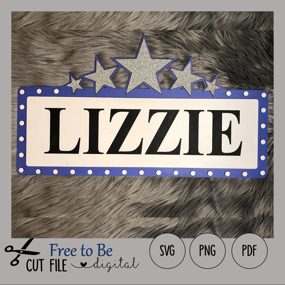 Star Name Sign Cut File SVG for Glowforge Laser Cutters - Etsy