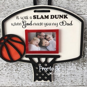 Basketball Fathers Day Slam Dunk Cut File SVG for Glowforge Laser ...