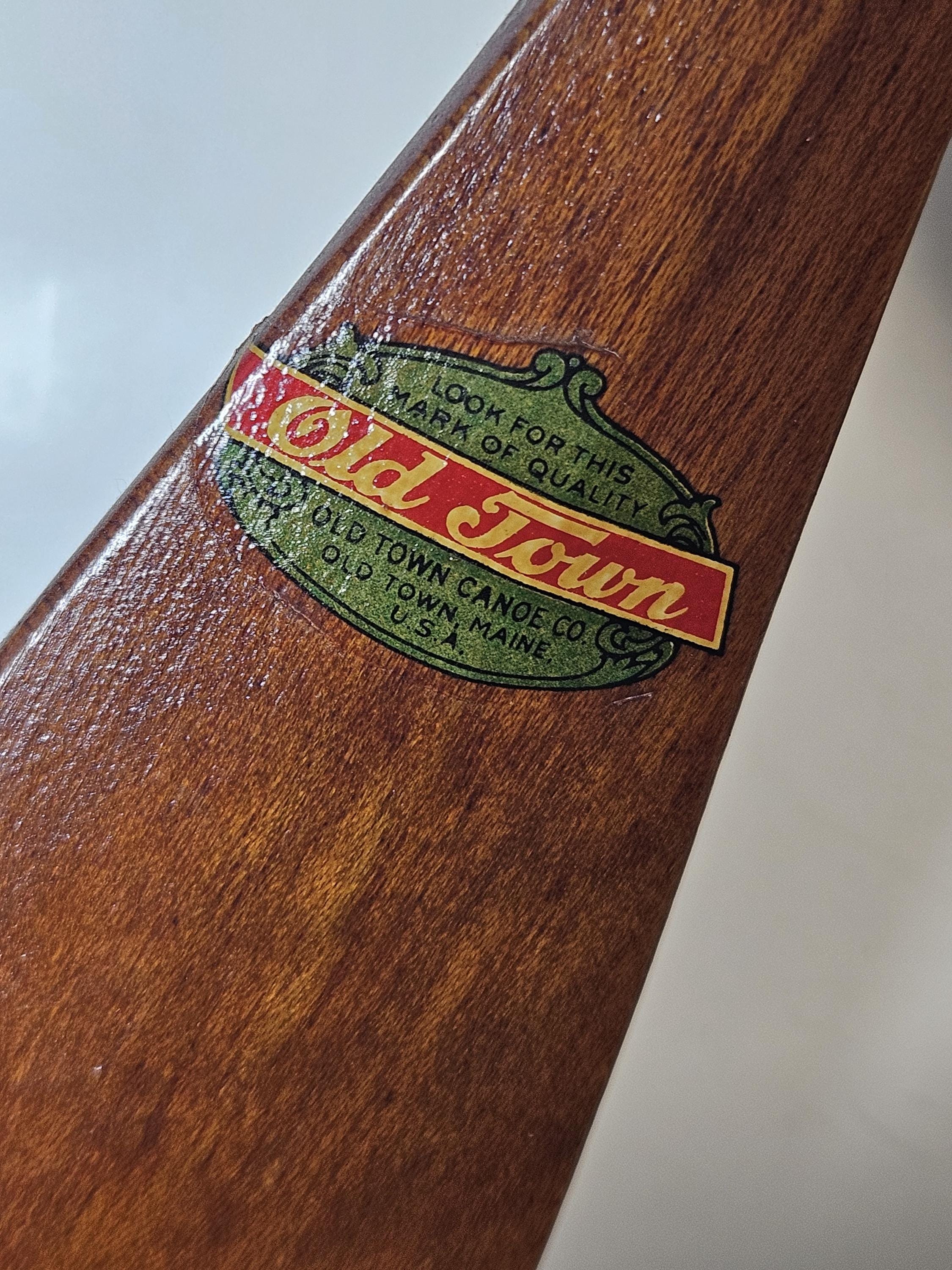 Old Town Canoe Advertisement Crossed Paddles Half Hull 1950s 3 ORIGINAL ...