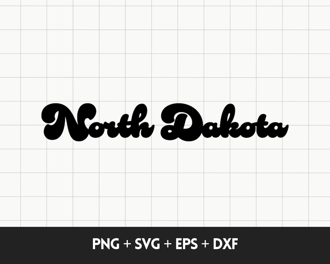 North Dakota Png North Dakota State Svg North Dakota Word - Etsy Australia